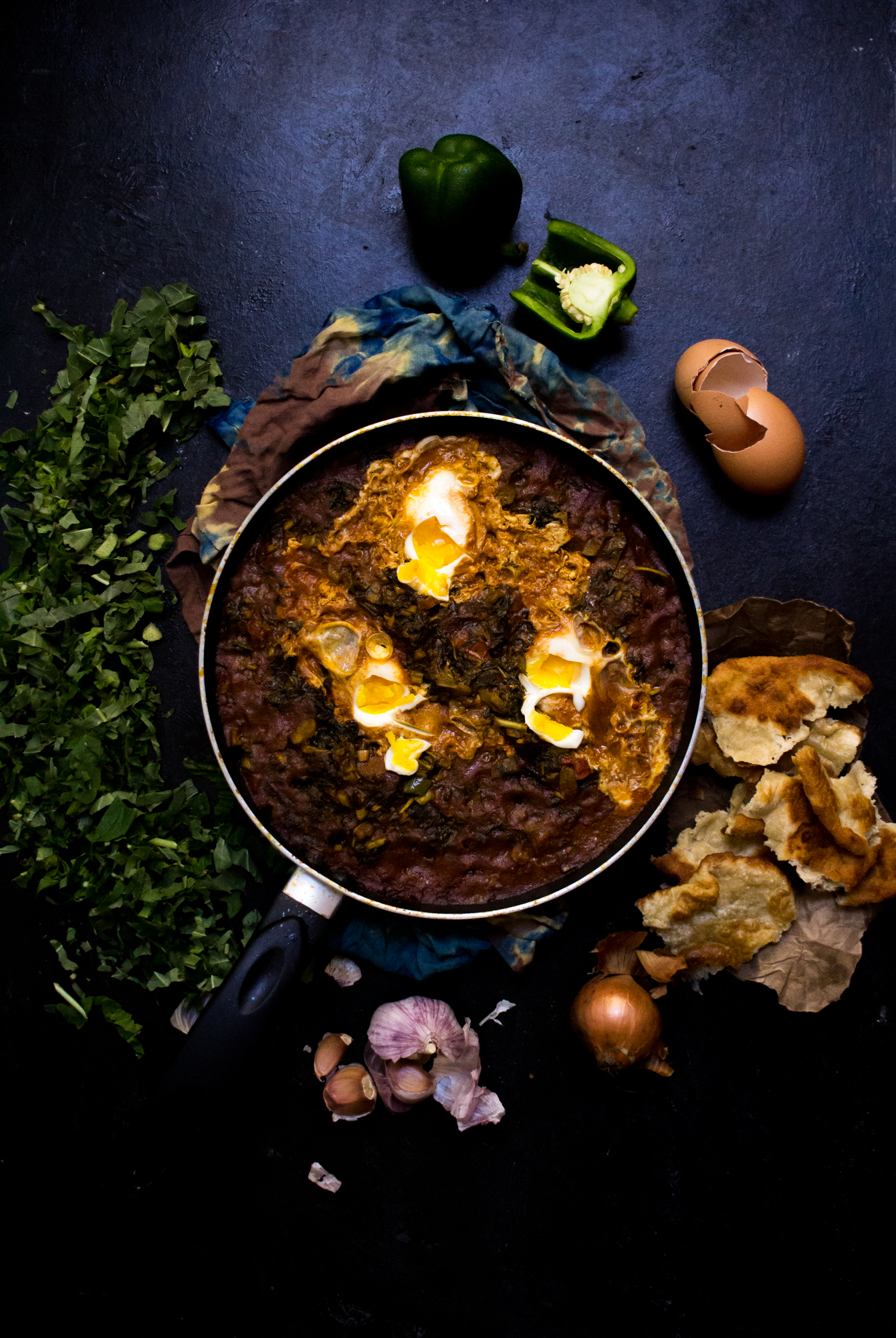 Rich and Spicy Dodo (Green Amaranth) Shakshuka – A Kitchen In Uganda